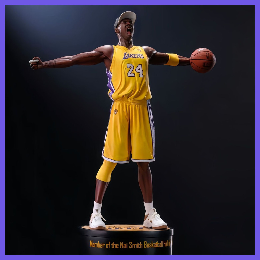 30cm NBA Basketball Star Los Angeles Lakers Kobe Bryant No. 24 Black ...
