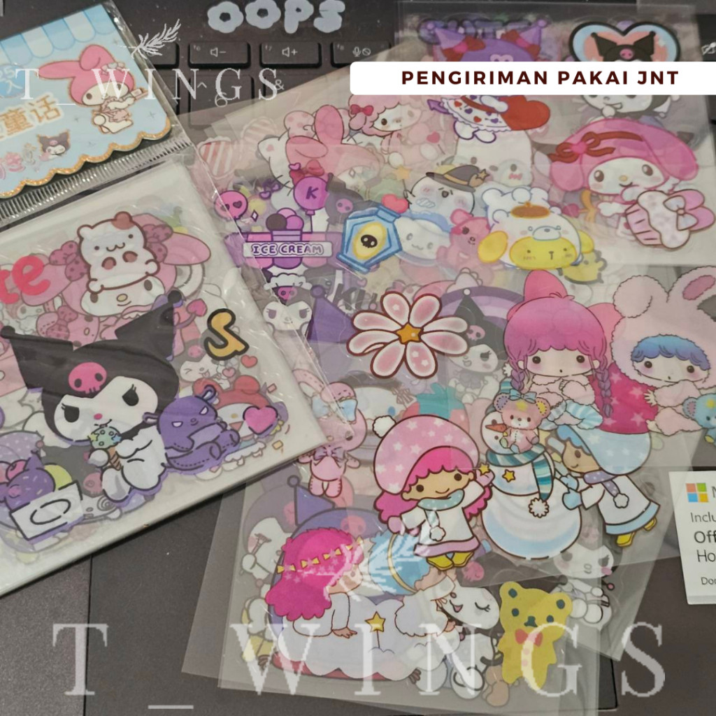 Masu Stickers 25 Sheets / Masu & Sanrio WaterProff PET Stickers 25 ...