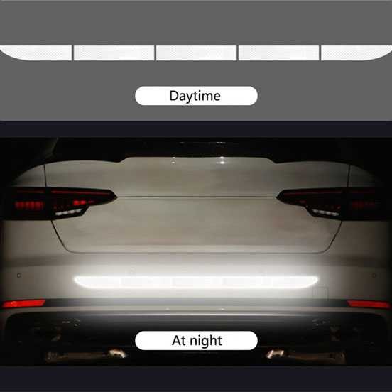 Nano Car Reflective Sticker Warning Strip Trunk Exterior - 1181 ...