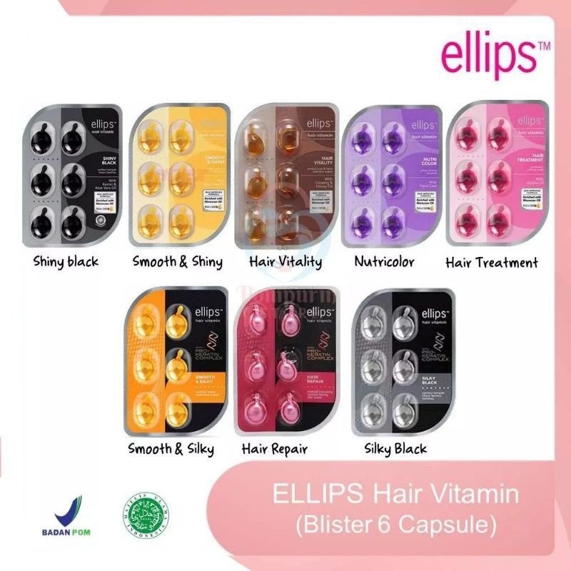 Ellips Hair Vitamin Harga Untuk 1Papan isi 6Pcs@1ml. | Shopee Malaysia
