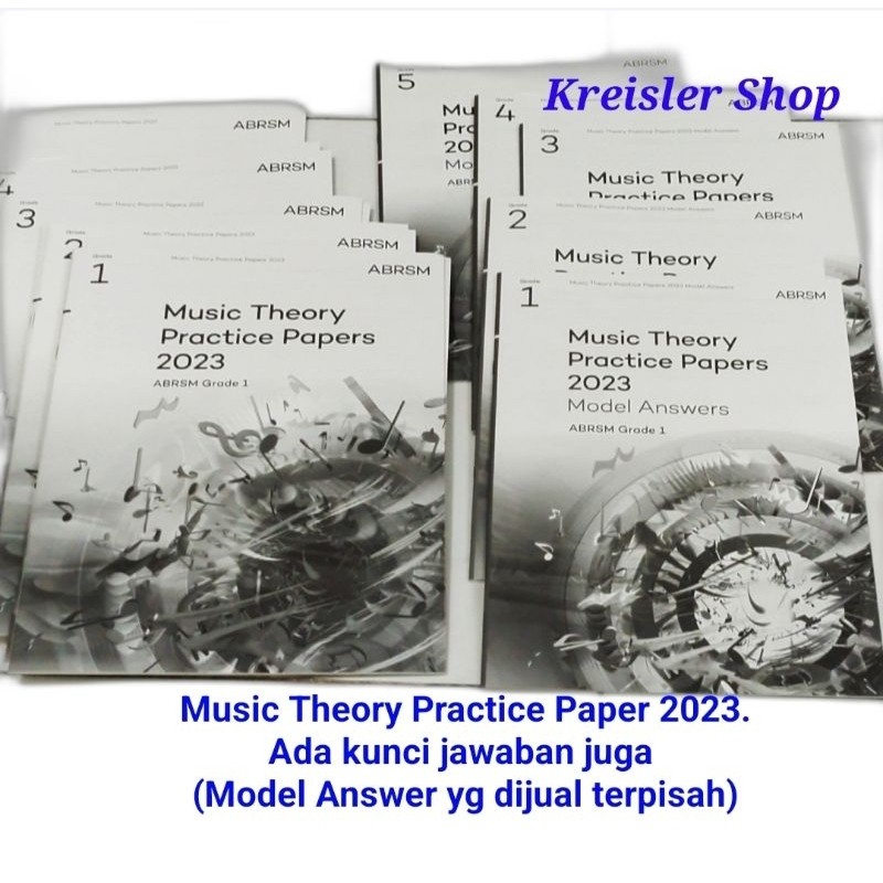 Abrsm Music Theory Practice Paper 2023 original book of Music Theory Practice in grades 1 to 8 ...