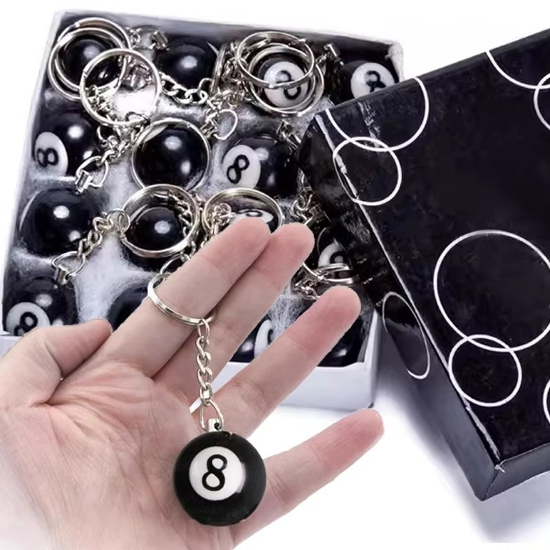 Original Black 8 Dice String Hand-Made Bag Pendant Trendy Design Wear ...