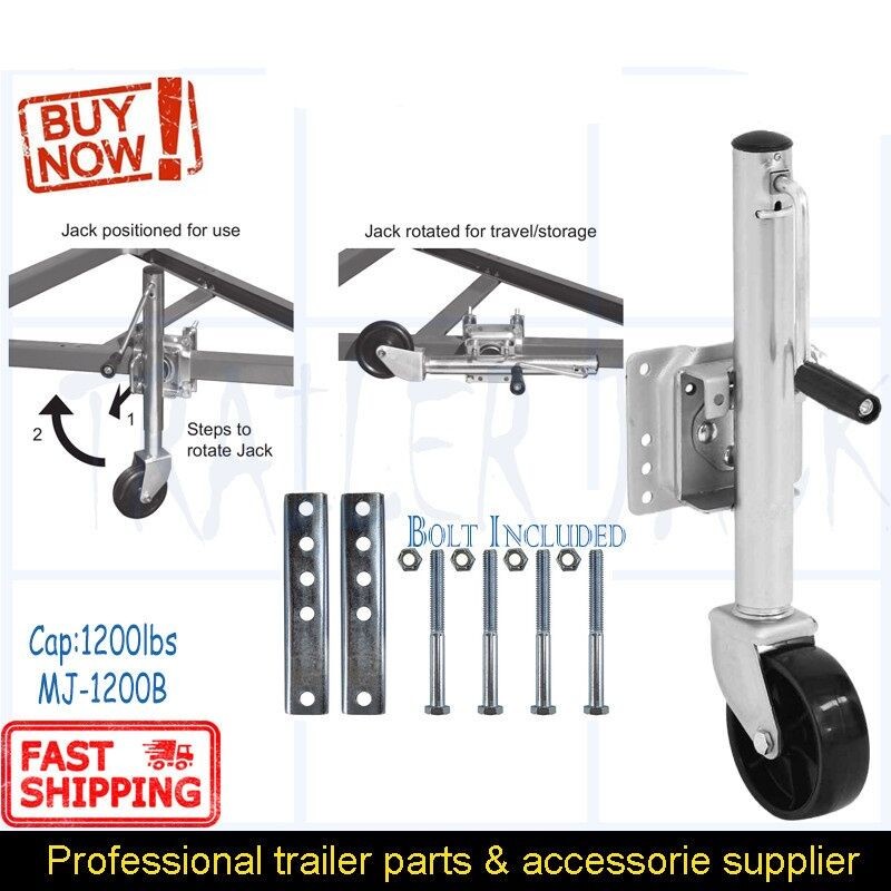 MYHeavy Duty 1200Lbs/544KG Jack Stand Boat Trailer Parts Side Wind Drop ...