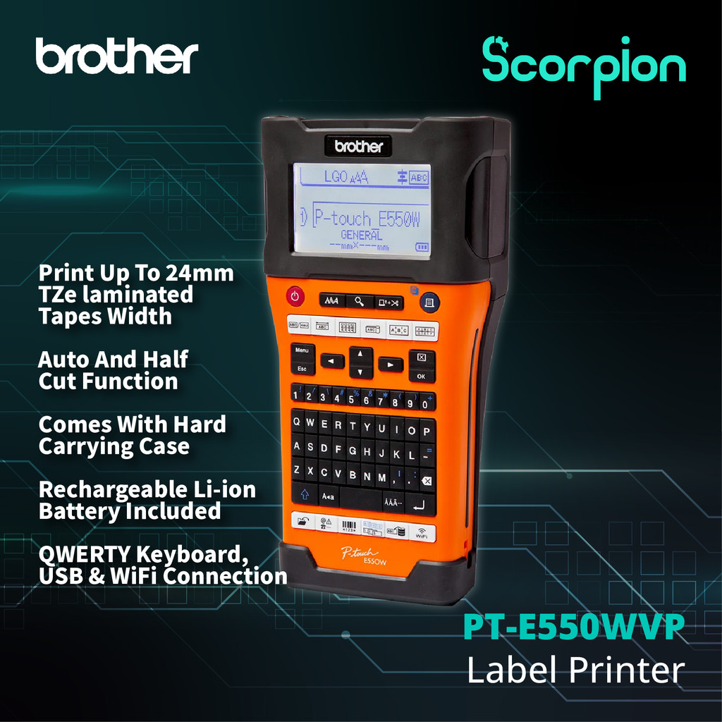 Brother PT-E550WVP Label Printer | Shopee Malaysia