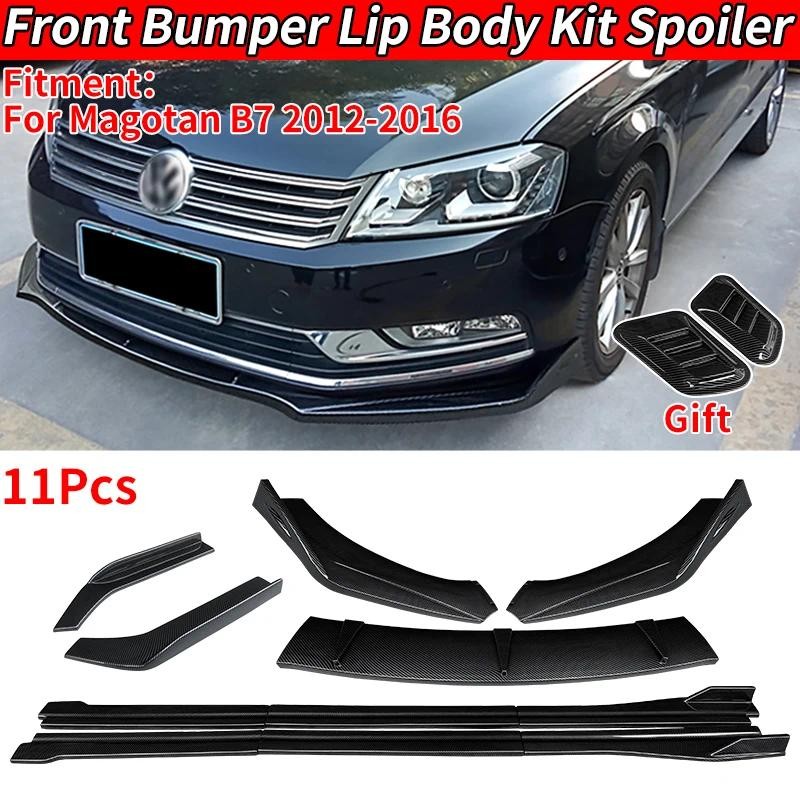 For Magotan B7 2012-2016 Car Front Bumper Lip Body Kit Chin Spoiler ...
