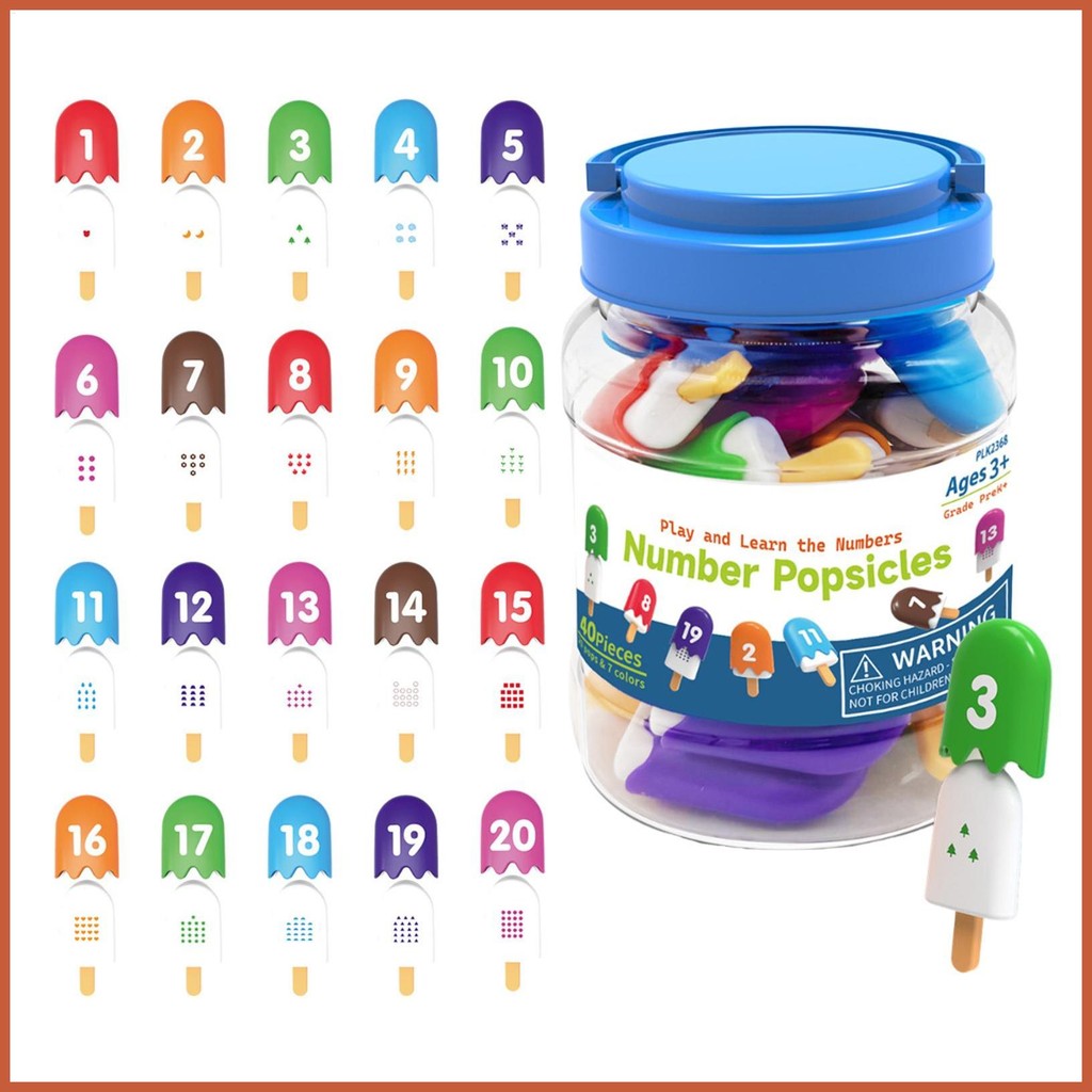 Number Matching Game Cute Ice Cream Resources Game Preschool ...