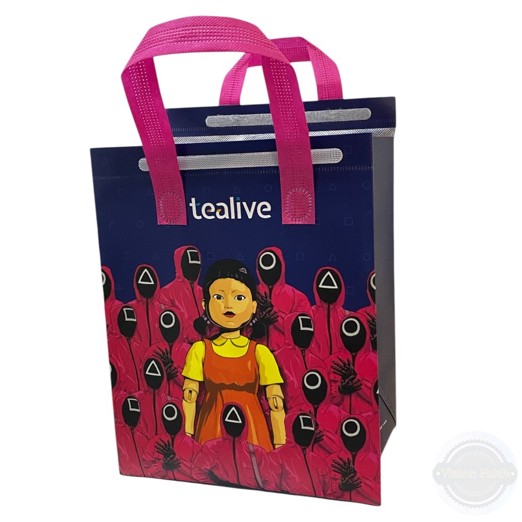 2024 TEALIVE SQUID GAME 2 LIMITED EDITION FOLDABLE COOLER BAG | Shopee ...