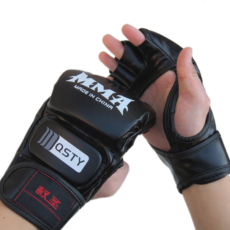 Box Boxing Gloves Adult Male Half-Finger Training Professional Fighting ...
