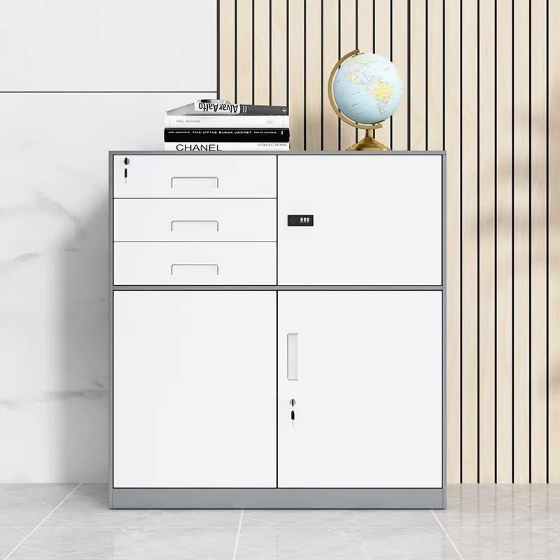 Office low cabinet printer multi-layer file cabinet household with lock ...