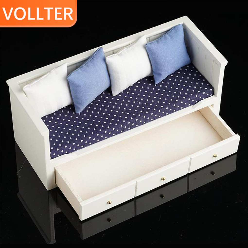 Mini House Sofa Creative Mini Sofa Couch 1/12 Miniature Furniture ...
