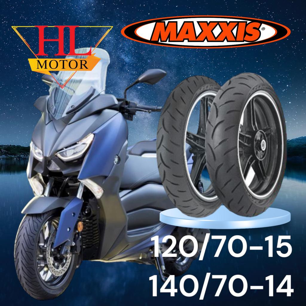 TAYAR YAMAHA XMAX 400 VICTRA S98 MAXXIS TIRES 120/70-15 & 140/70-14 ...