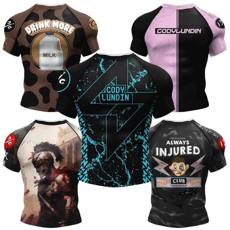 Personal Popular Design Sublimation Short Sleeve Black No Gi BJJ Jiu ...