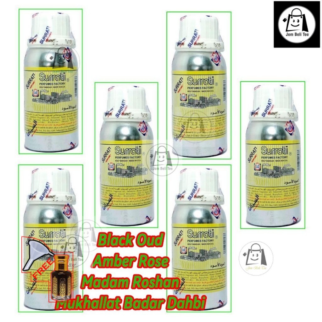 100-ML Minyak Wangi Surrati Dari MAKKAH | MUKHALLAT BADAR DHABI - BLACK ...