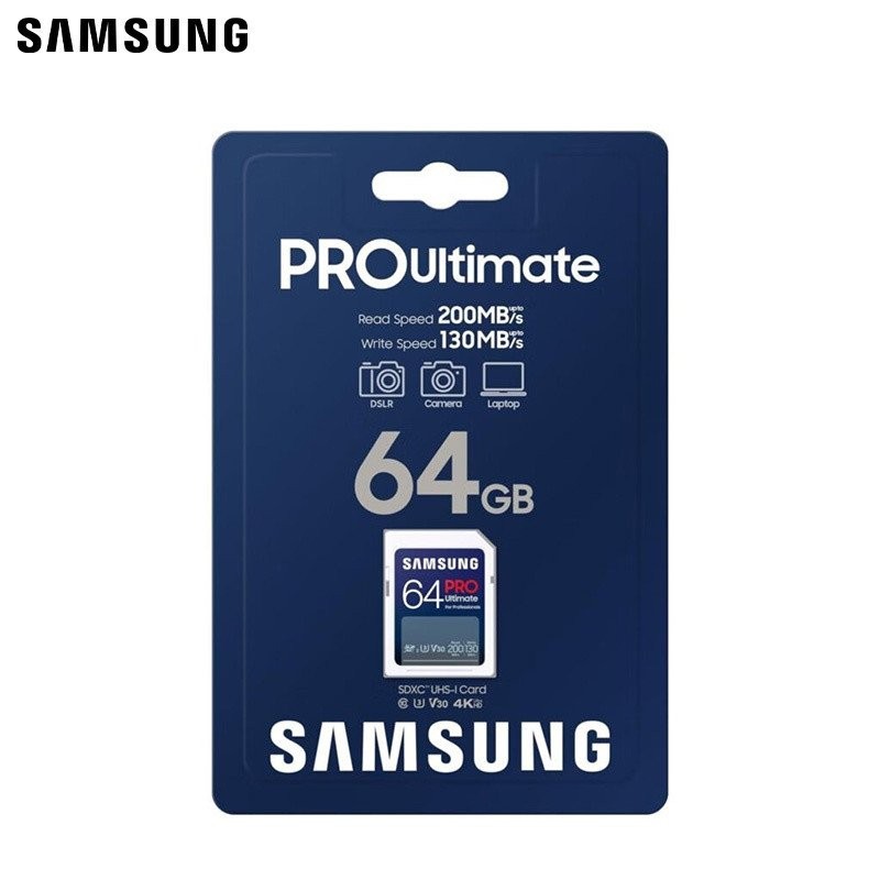 Samsung 128GB SD Memory Card Ultimate U3 V30 4K Ultra HD Shooting ...