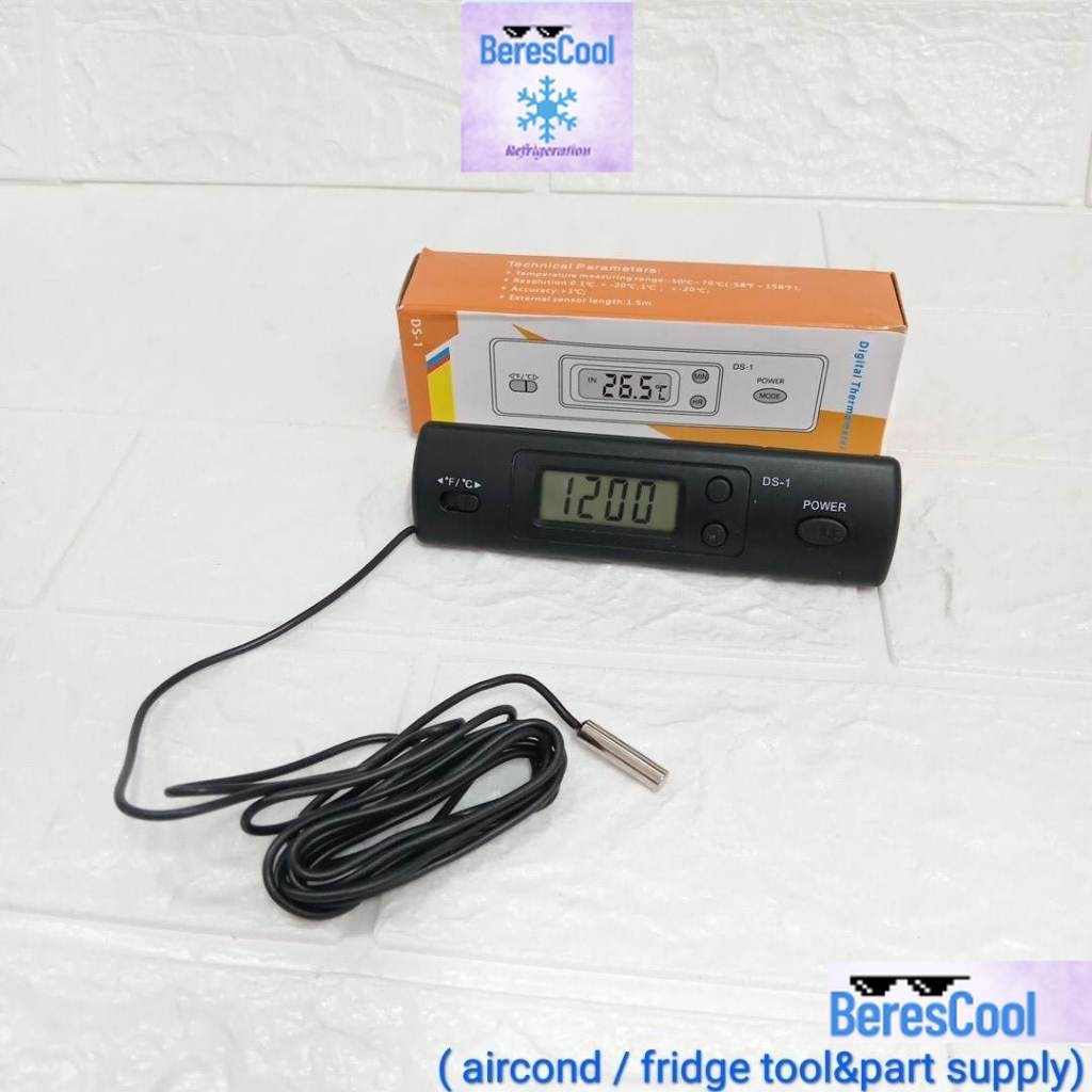 2pcs digital temperature sensor detector Air-conditioner coil coldness ...