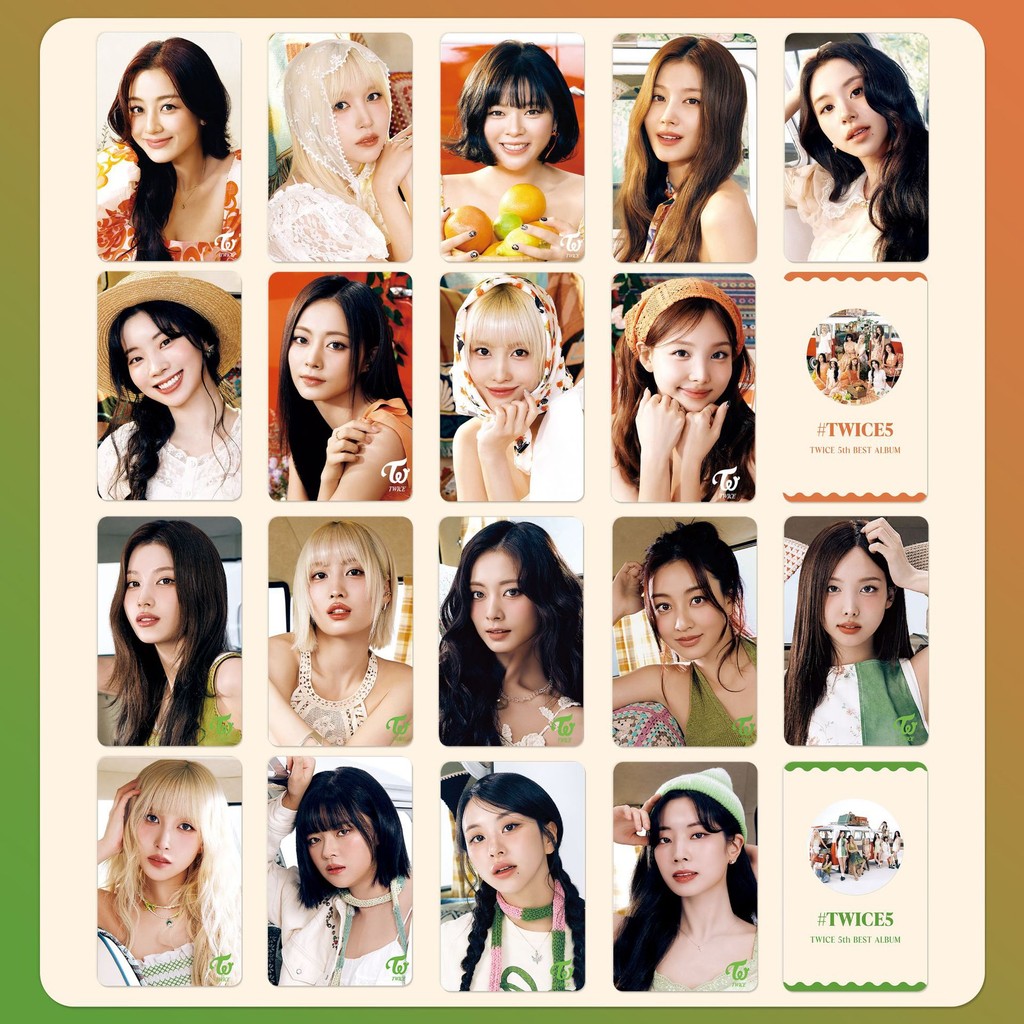 5-9pcs TWICE 5th GENERATION BEST ALBUM Lomo Cards Strategy 2025 Season ...
