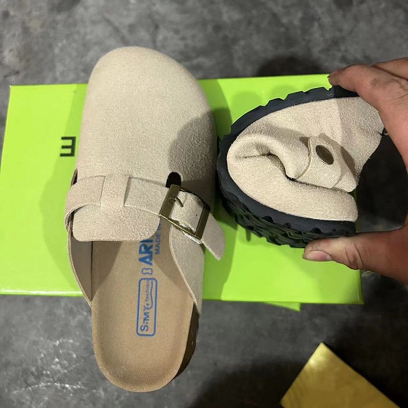 [Ready Stock] 2025 Full Cowhide Birkenstock Shoes Female Cork Flat ...