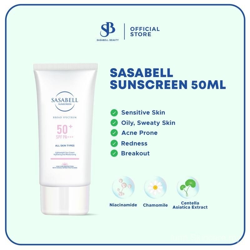 SASABELL- Sunscreen SPF50PA+++ (50ML) Face Protection | Shopee Malaysia