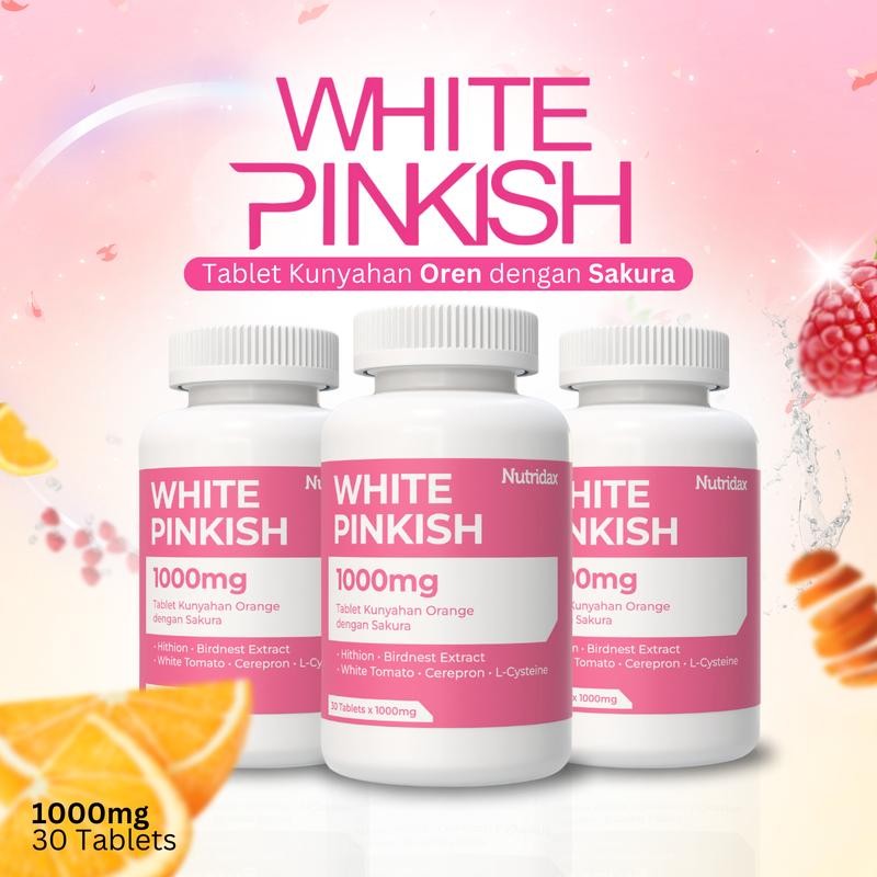White Pinkish Sakura Extract With Orange Flavour Tab | Shopee Malaysia