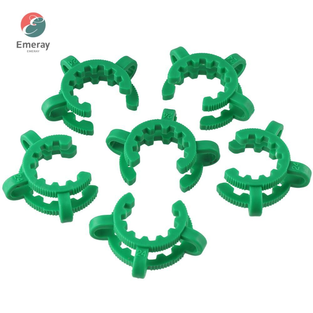 EMERAY 12 pcs Keck Clamp, Green Plastic Keck Clip, Lab Use Standard ...