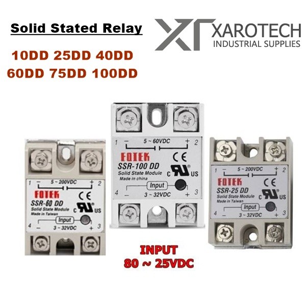 Fotek HeatSink Fotek 10A/25A/40A/75A/100A DC to DC Solid State Relay SSR - 10 DD/25 DD/40 DD/75 ...