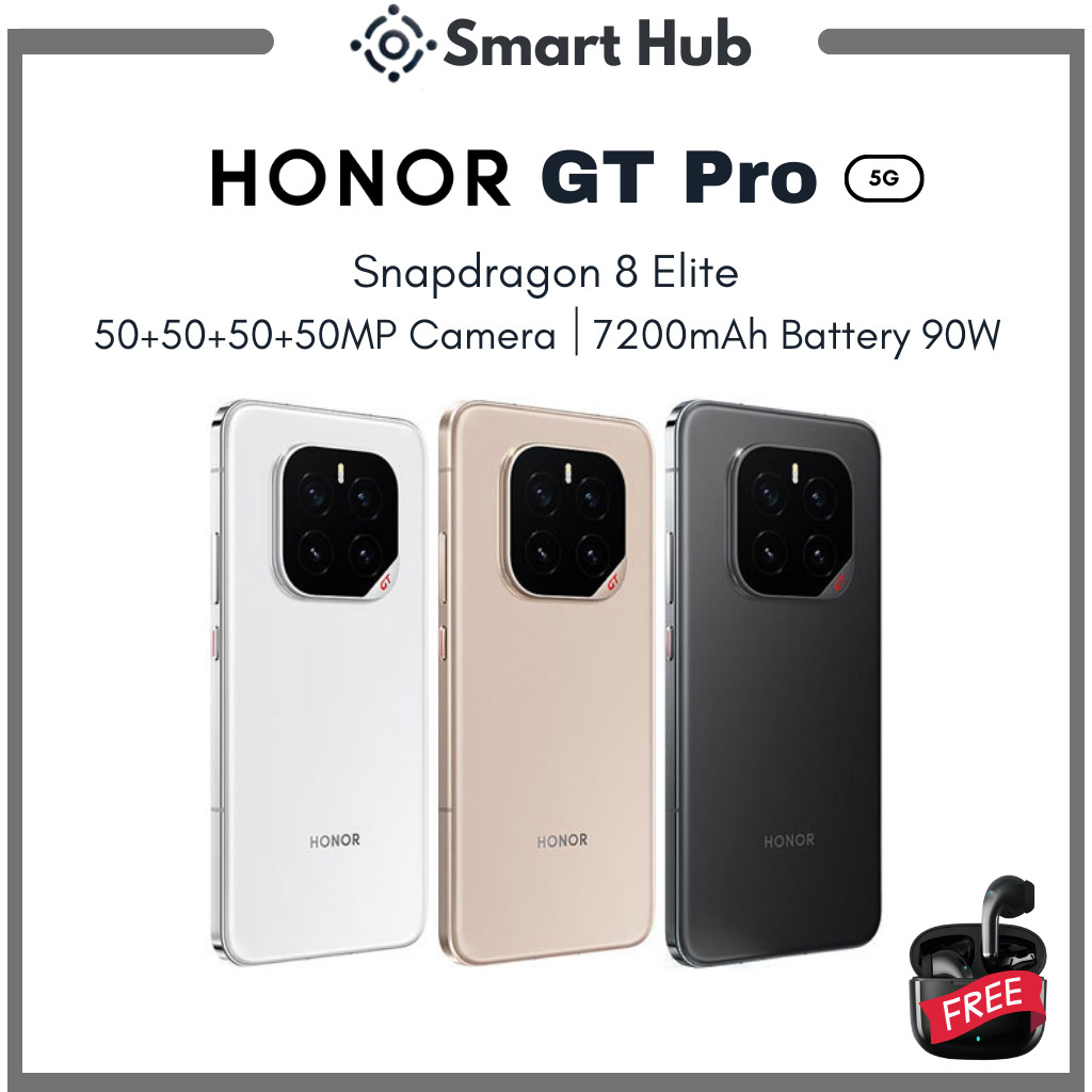 [New] HONOR GT Pro 5G Smartphone Snapdragon 8 Elite 7200mAh | Shopee ...
