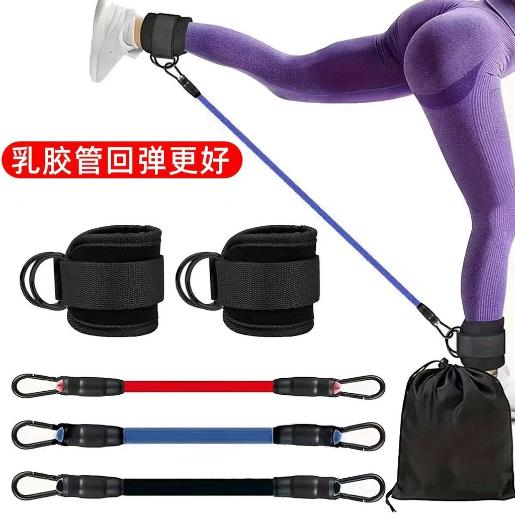 Double D-Ring Ankle Cuffs for Gym Workouts Glutes & Legs Strength ...
