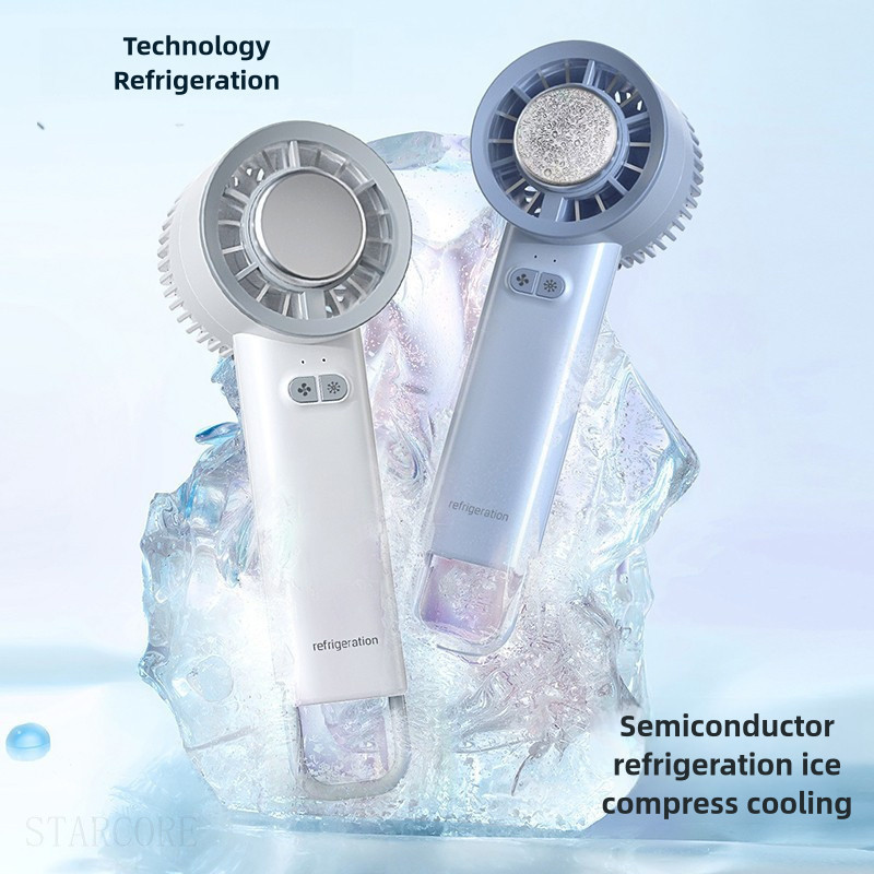 Portable Bladeless Ice Cooling Fan - Semiconductor Mini Handheld Fan ...