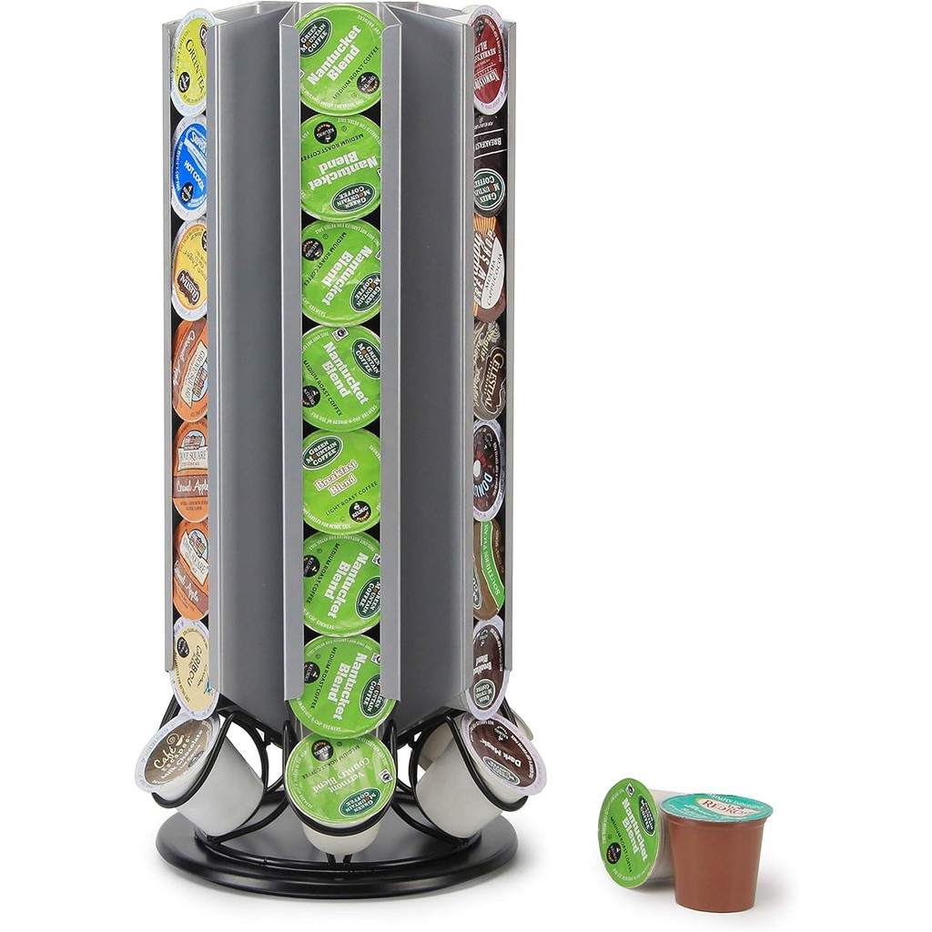 FlagShip K Cup Carousel Rack K Pos Storage for Keurig K-Cup Pos, 360 ...