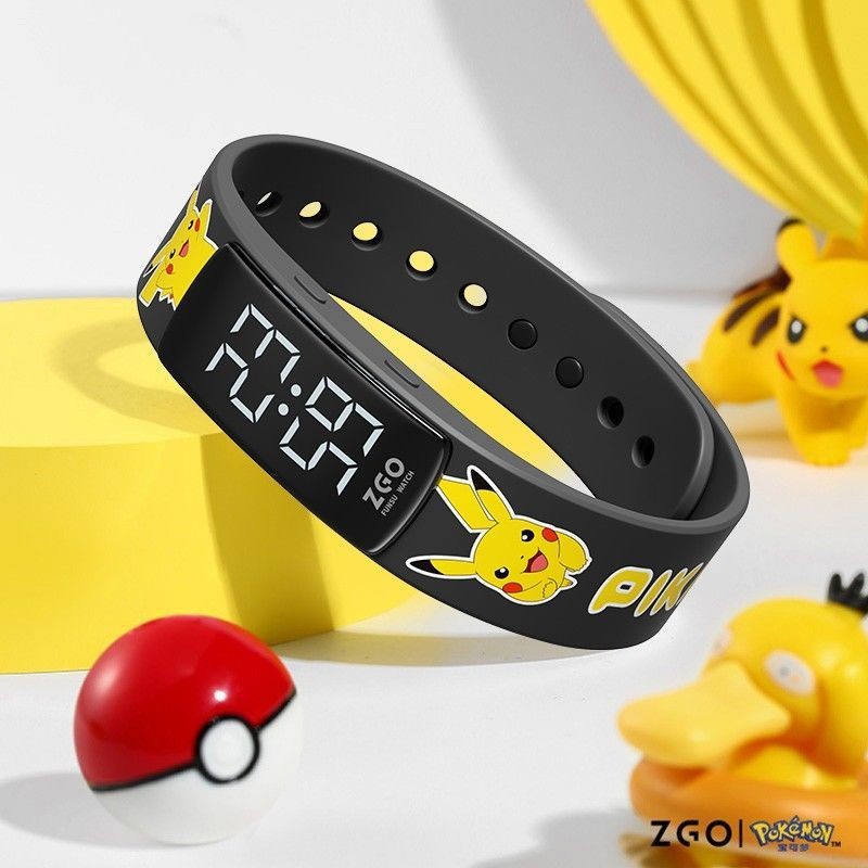 Genuine Hong Kong x Pokémon Watch Pikachu Graffiti Sports Pedometer ...