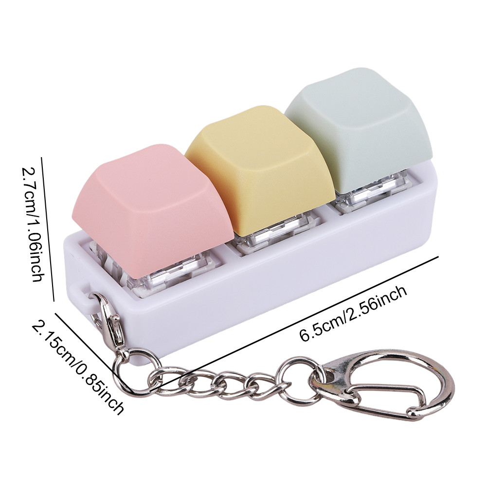 Keyboard Fidget Toy Fidget Clicker Key Switch Keychain Shaft Tester for ...