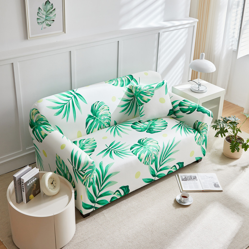 Sofa Cover Elastic Covers Normal L Shape Foldable 1/2/3/4 Seater ...