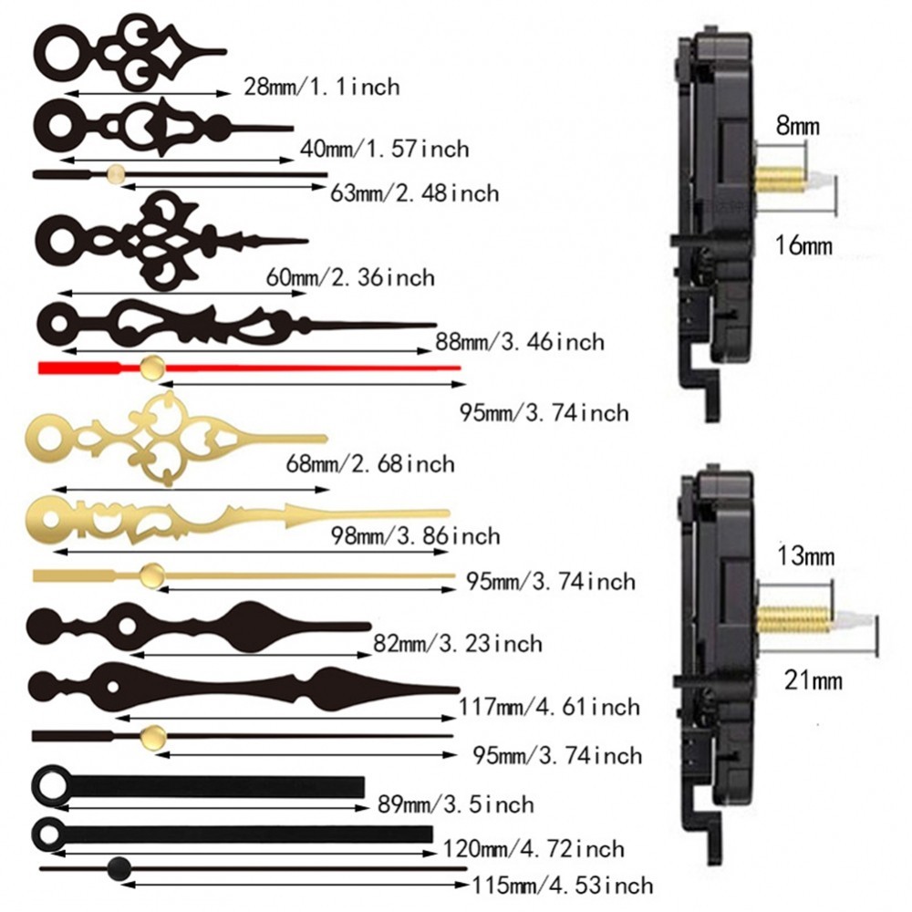 Accurate Timekeeping Pendulum Mechanism with Multiple Clock Hand Options | Shopee Malaysia