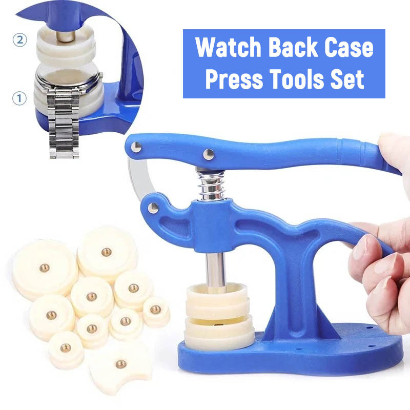 Watch Back Case Press Tools Set with 12pcs Mold Fitting Dies Watch ...