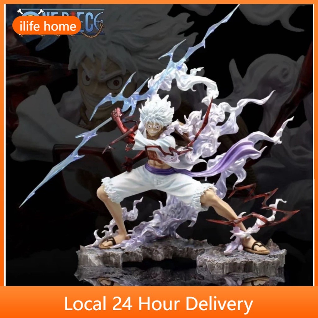 Shipping from Selangor 25cm Gear 5 Luffy Sun God Nika Action Figure 5th ...
