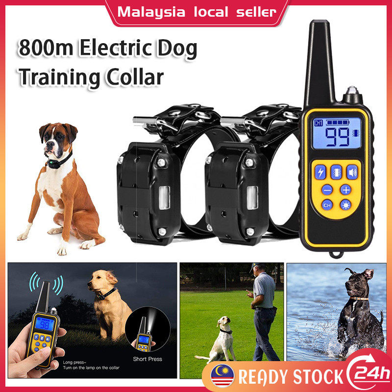 Training Collar Dog 800m Anti Bark Dog Collar Waterproof Rechargeable ...