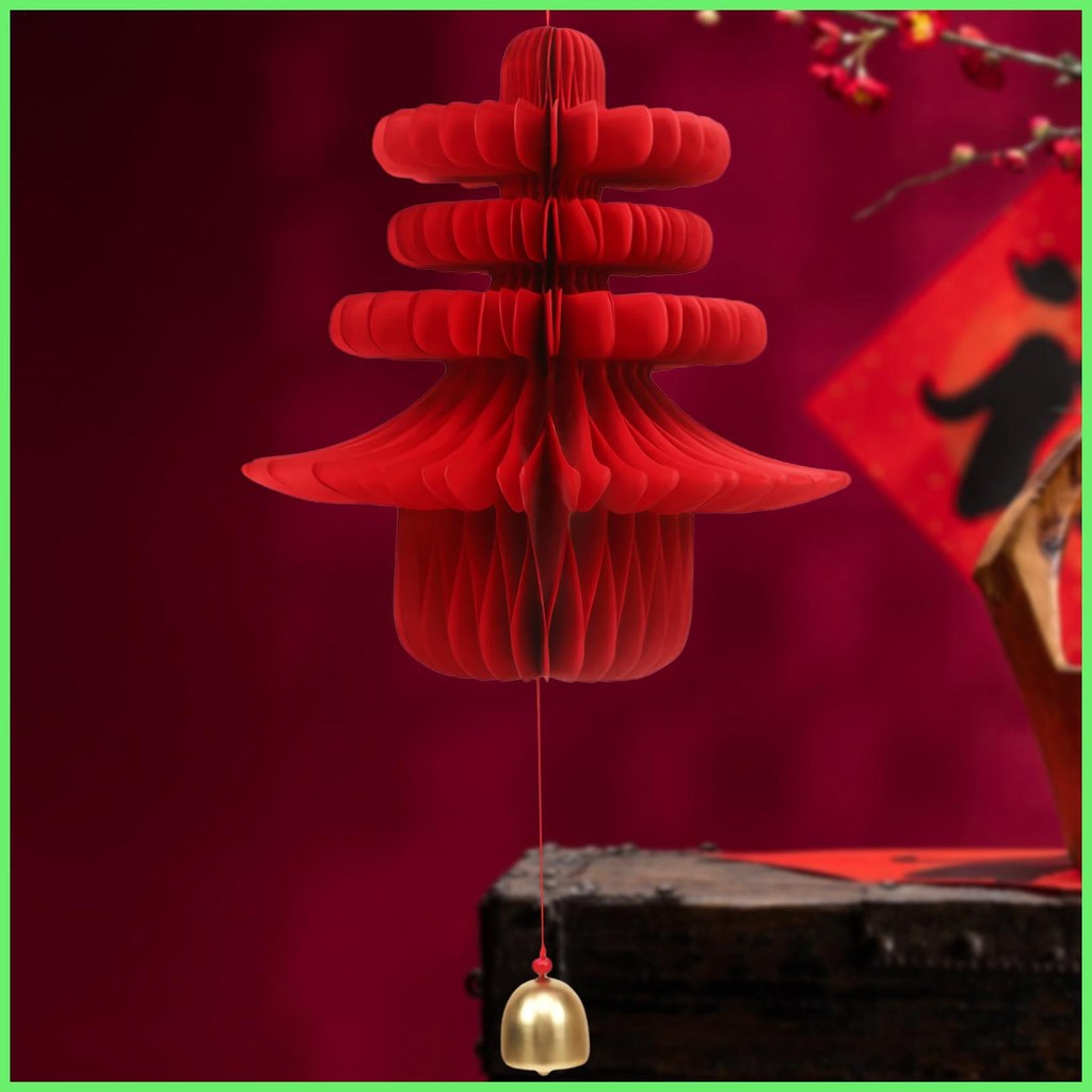 Paper Bell Decoration New Year Comb Ornament Paper Bells Year of The ...