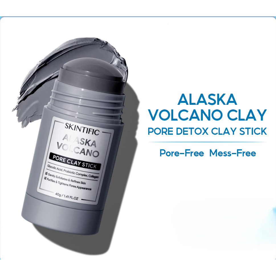 [Ready Stock] SKINTIFIC Alaska Volcano Clay Deep Pores Cleansing Clay ...
