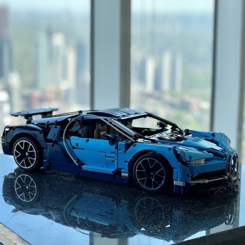 Sg Compatible Lego Bugatti Veyron Building Blocks Sports Car Assembly ...