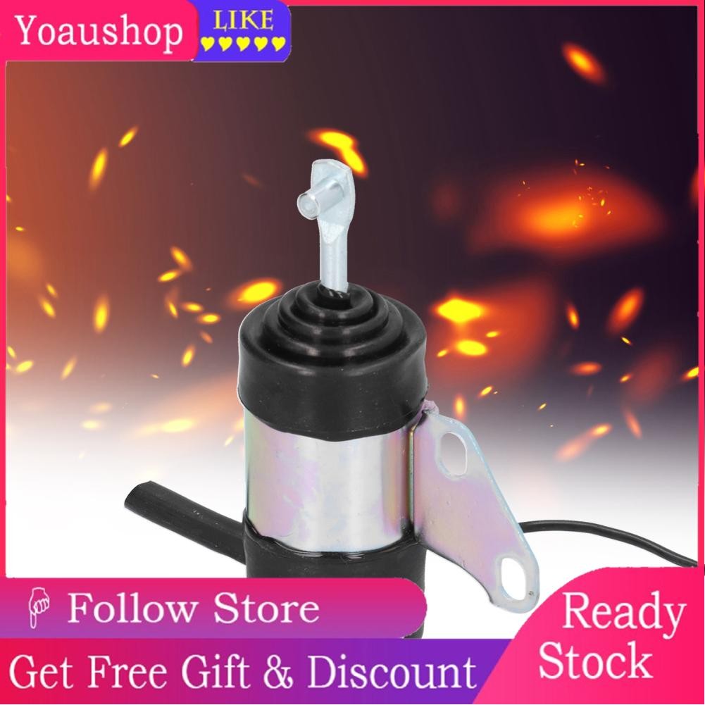 Yoaushop Shutoff Solenoid Valve Metal Engine Stop Generator Shut Down ...
