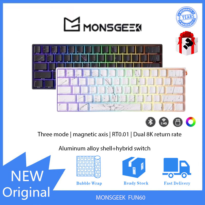 MONSGEEK FUN60 Dual 8K Return RT Emergency Stop 0 Dead Zone TMR ...