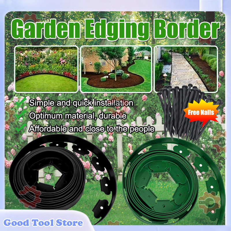 Garden Border Recyclable Lawn Border No Dig Flower Garden Edging Border ...