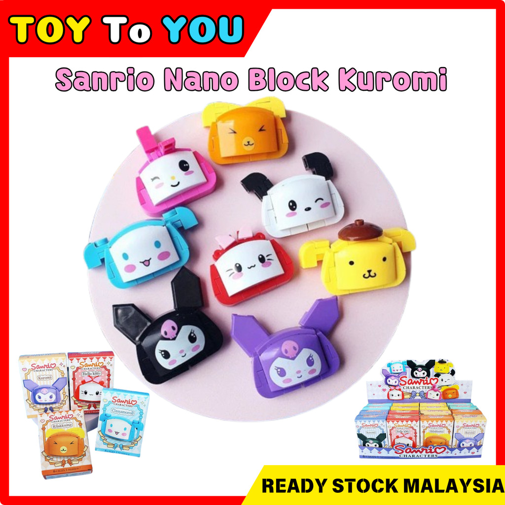 Ready Stocks !!! Sanrio Nano Block Kuromi Building Block Micro Block ...