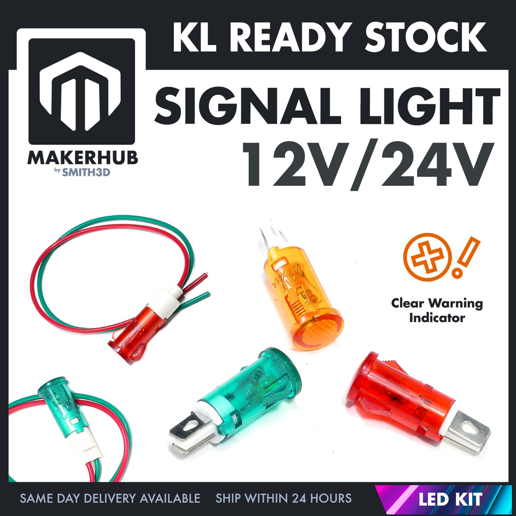 Signal Light 12V 24V Red Yellow Green Indicator Warning Light with ...