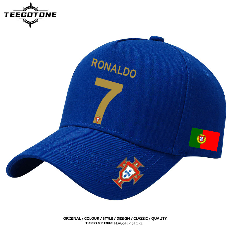 Cristiano Ronaldo No. 7 Portugal national team jersey cap football fan ...