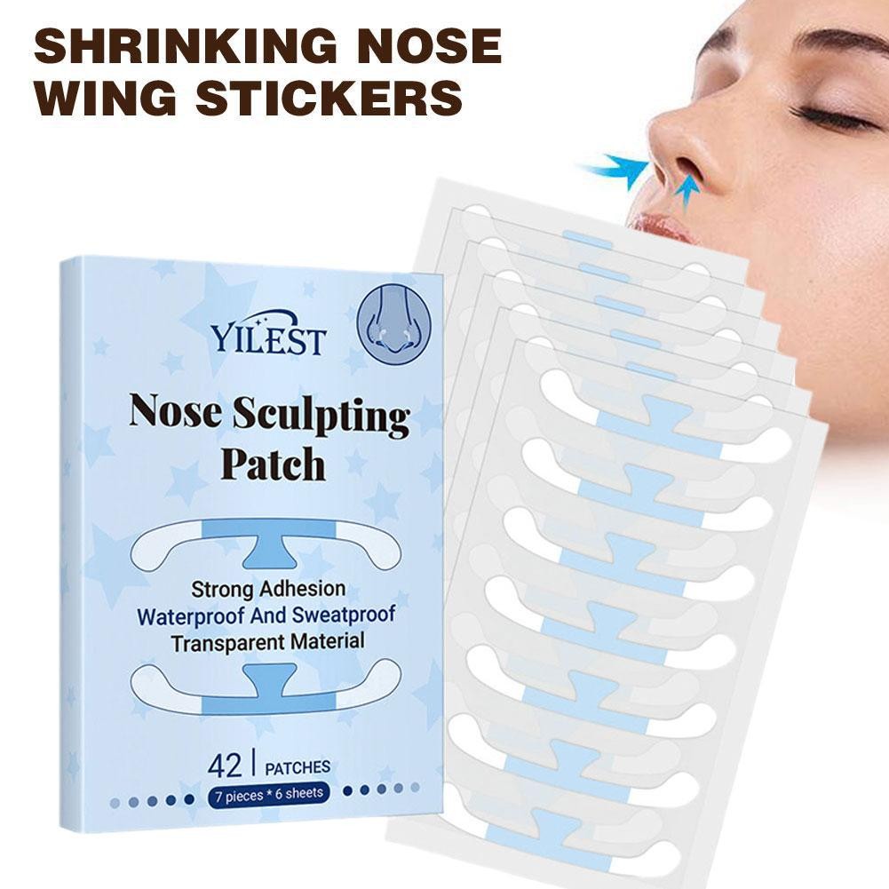Box Invisible Nose Stickers Non-irritating Shrinking Nose Wing Sticker ...