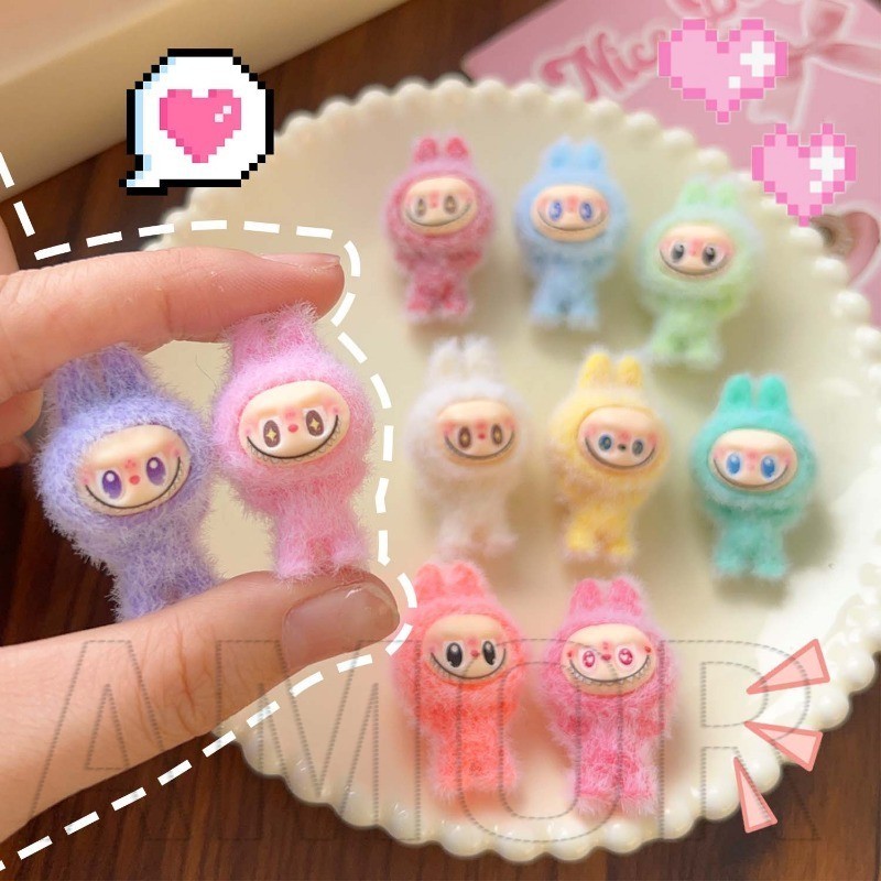 Mini Plush Labubu Ornament - Micro Landscape Home Decoration - Acrylic ...