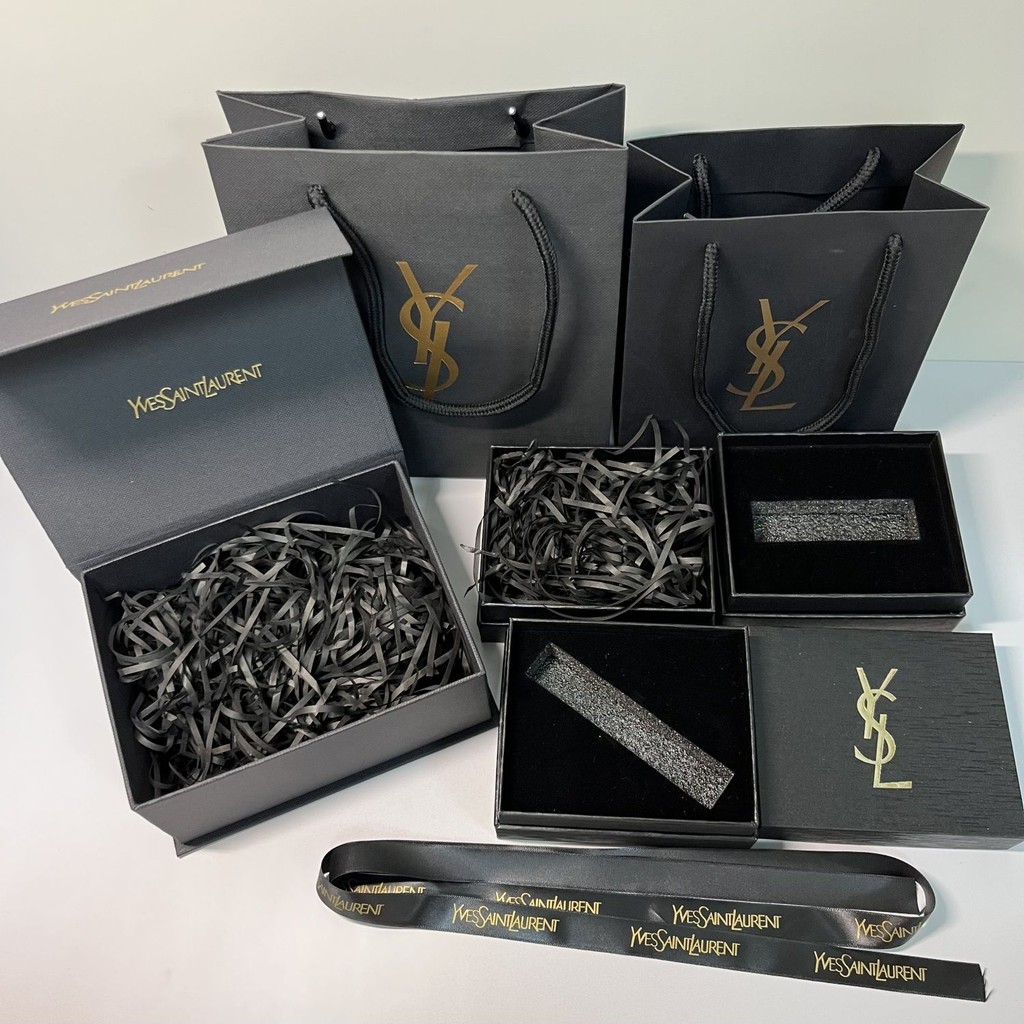Counter Original YSL Paper Bag Gift Bag Lipstick Perfume Packaging Box ...