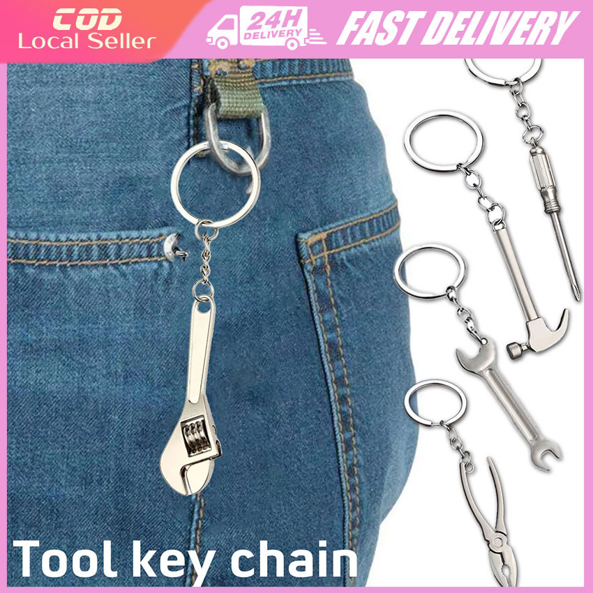 Creative Mini Metal Tool Keychain for Men Women Utility Pocket Wrench ...