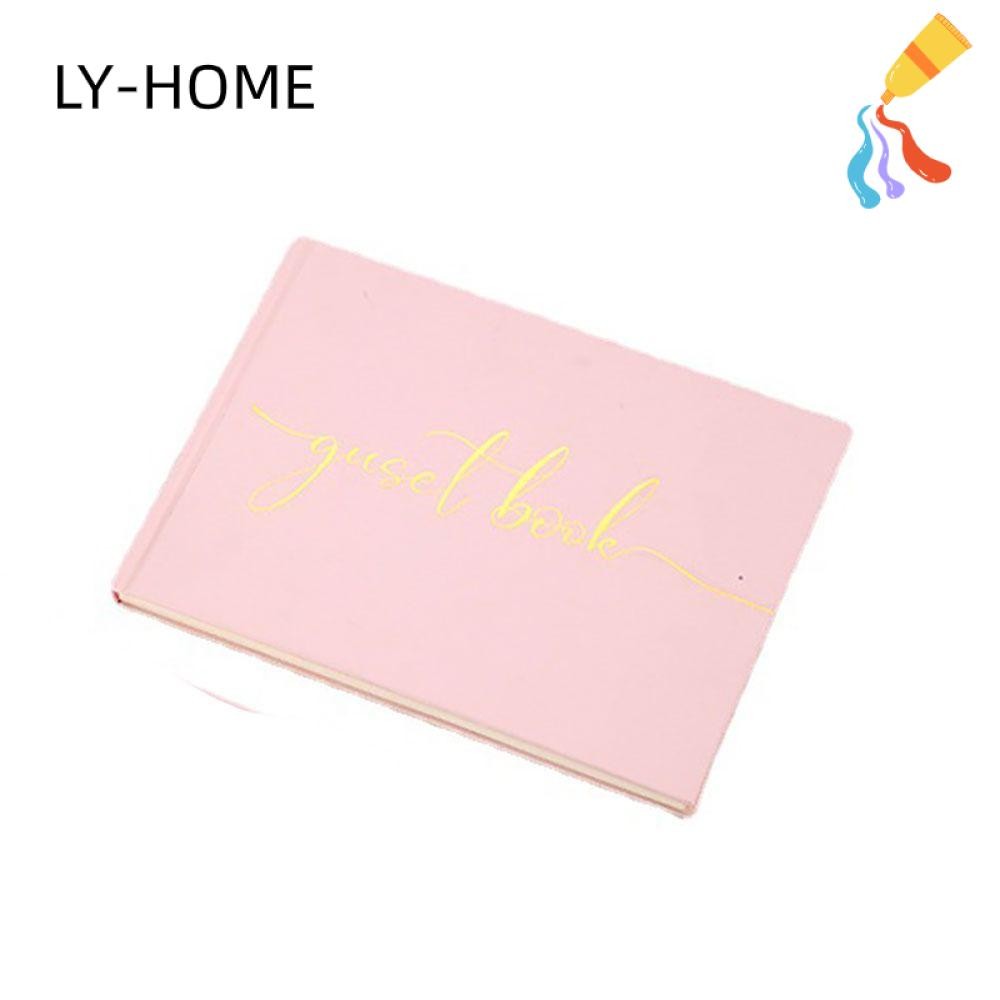 LY-HOME Wedding Guest Book, Paper Pink/Black/White Guest Book, Nice 24. ...